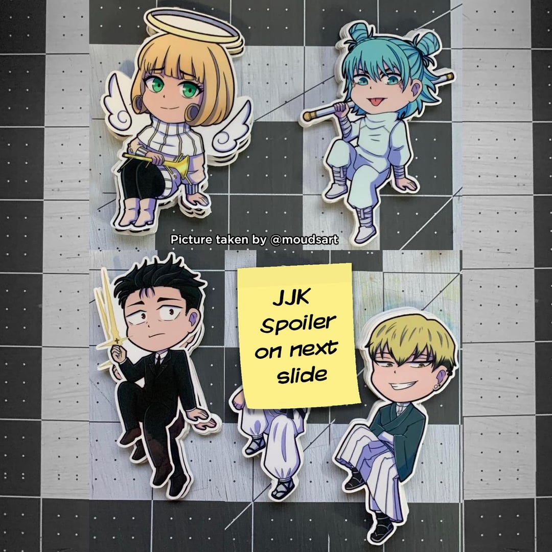 PRE-ORDER Jujutsu Kaisen Vinyl Stickers || Kashimo/ Hana/ Higuruma ...