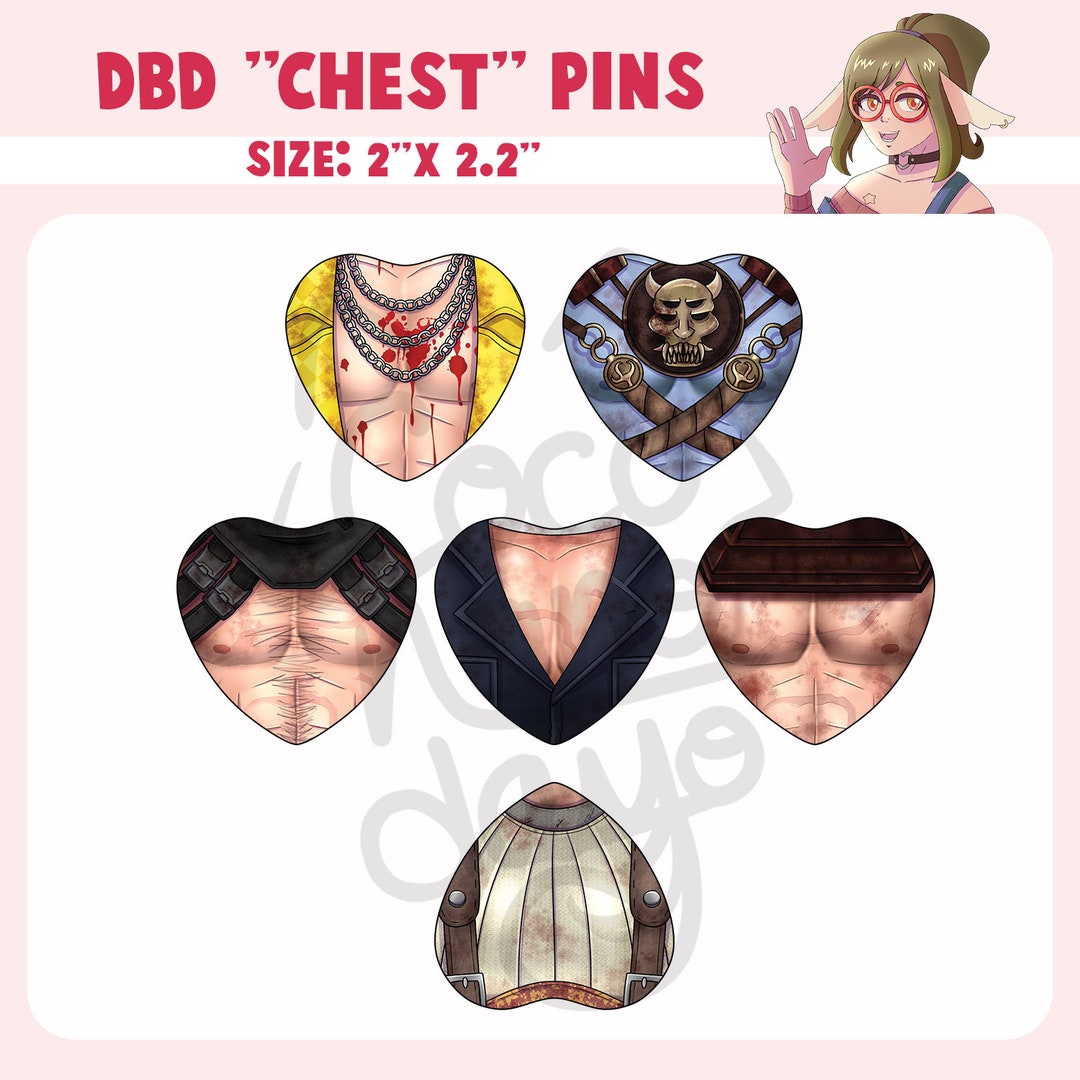 Dbd Killers Heart "chest" Pins - Etsy