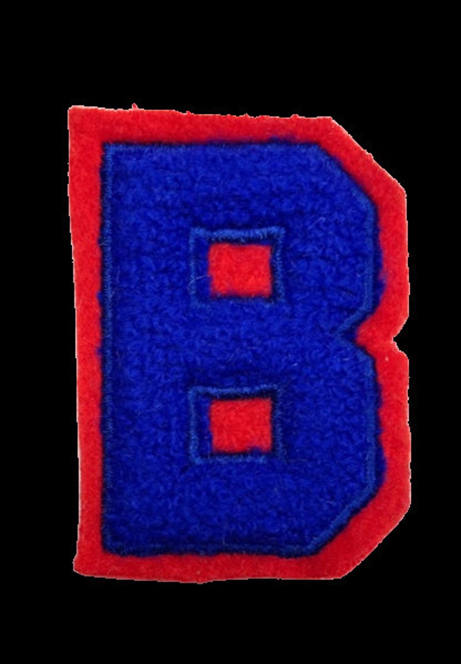 Vintage Initial P or B Letter Chenille Embroidered Embroidery Patch ...