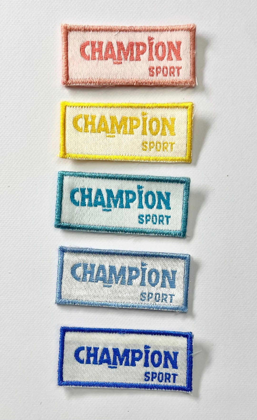 Vintage CHAMPION CHAMP SPORTS Logo Patch Embroidered Badge Iron on ...