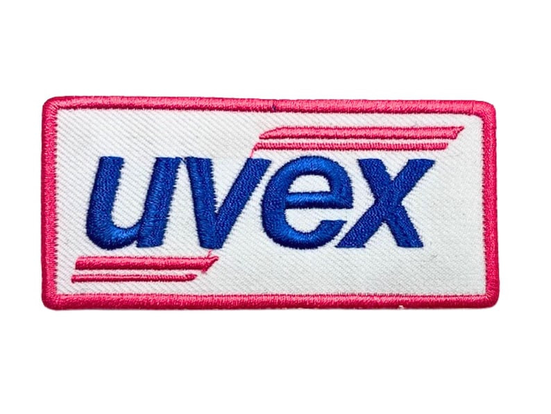 Vintage UVEX Germany Sports Logo Patch Embroidered Badge Iron on Emblem ...