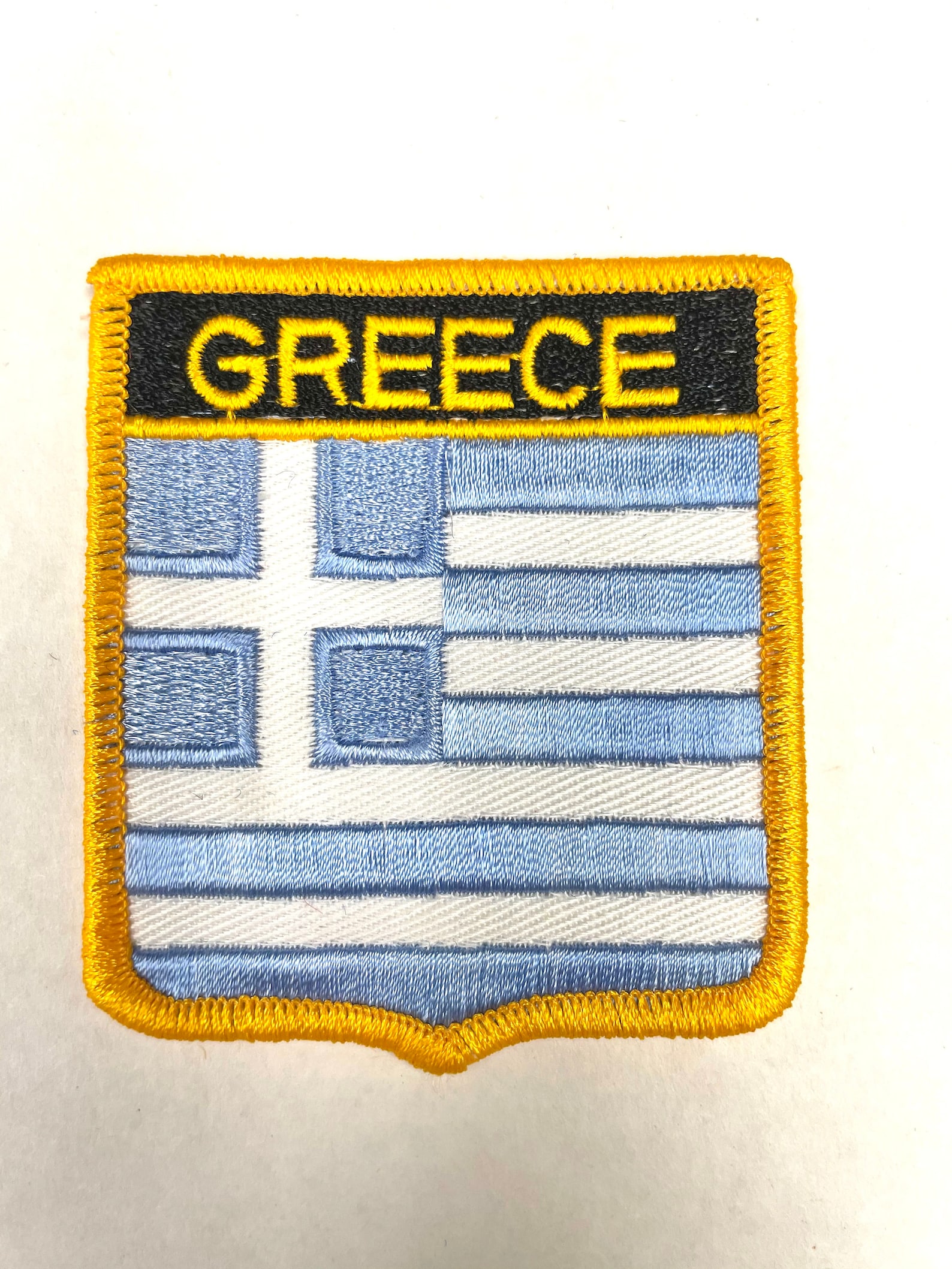 GREECE Flag Patch Embroidered Badge Sew on Emblem - Etsy