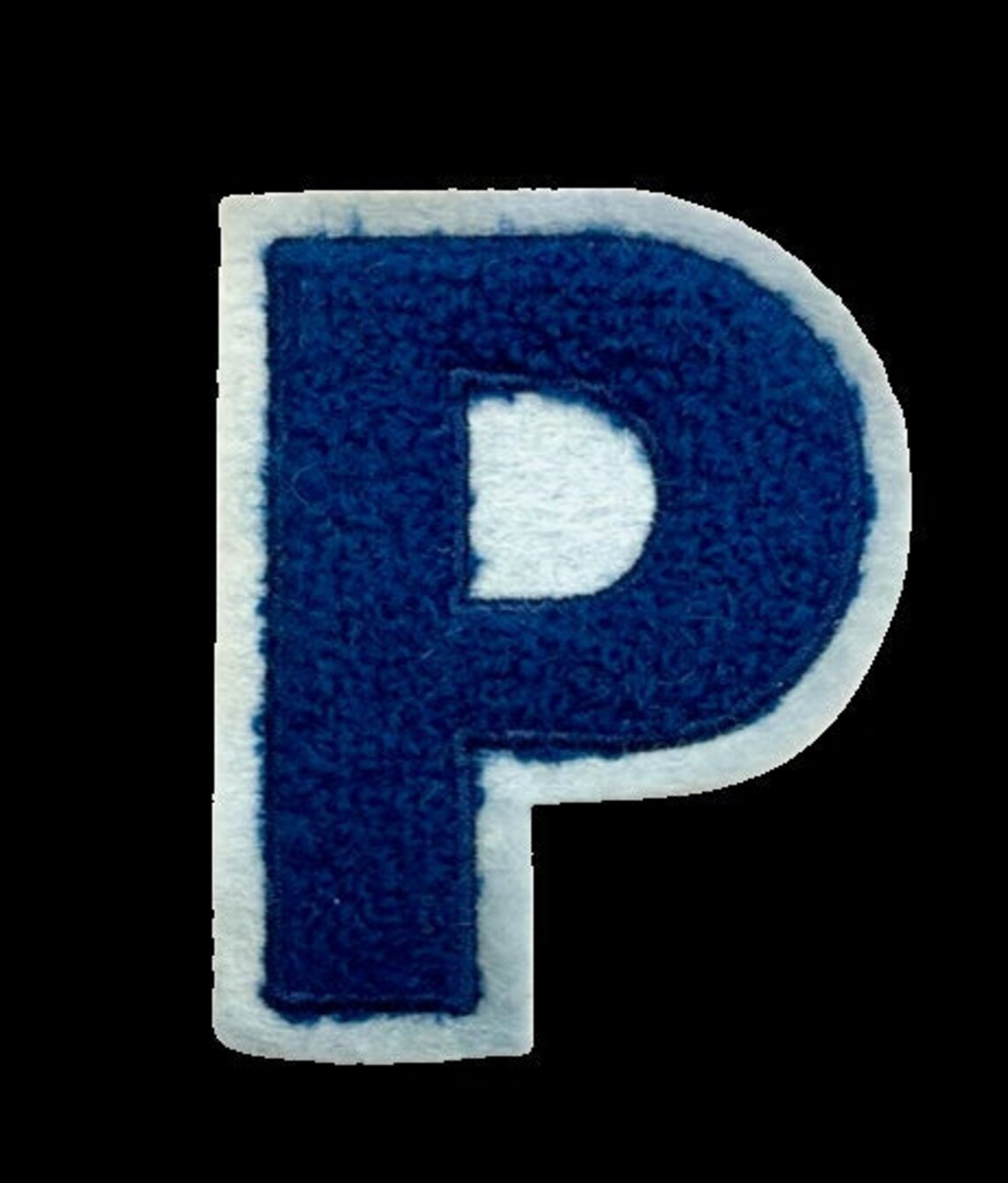 Vintage Initial P or B Letter Chenille Embroidered Embroidery Patch ...