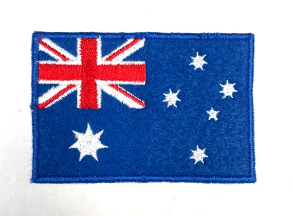 Australia Flag Patch Embroidered Badge Sew on Emblem | Etsy