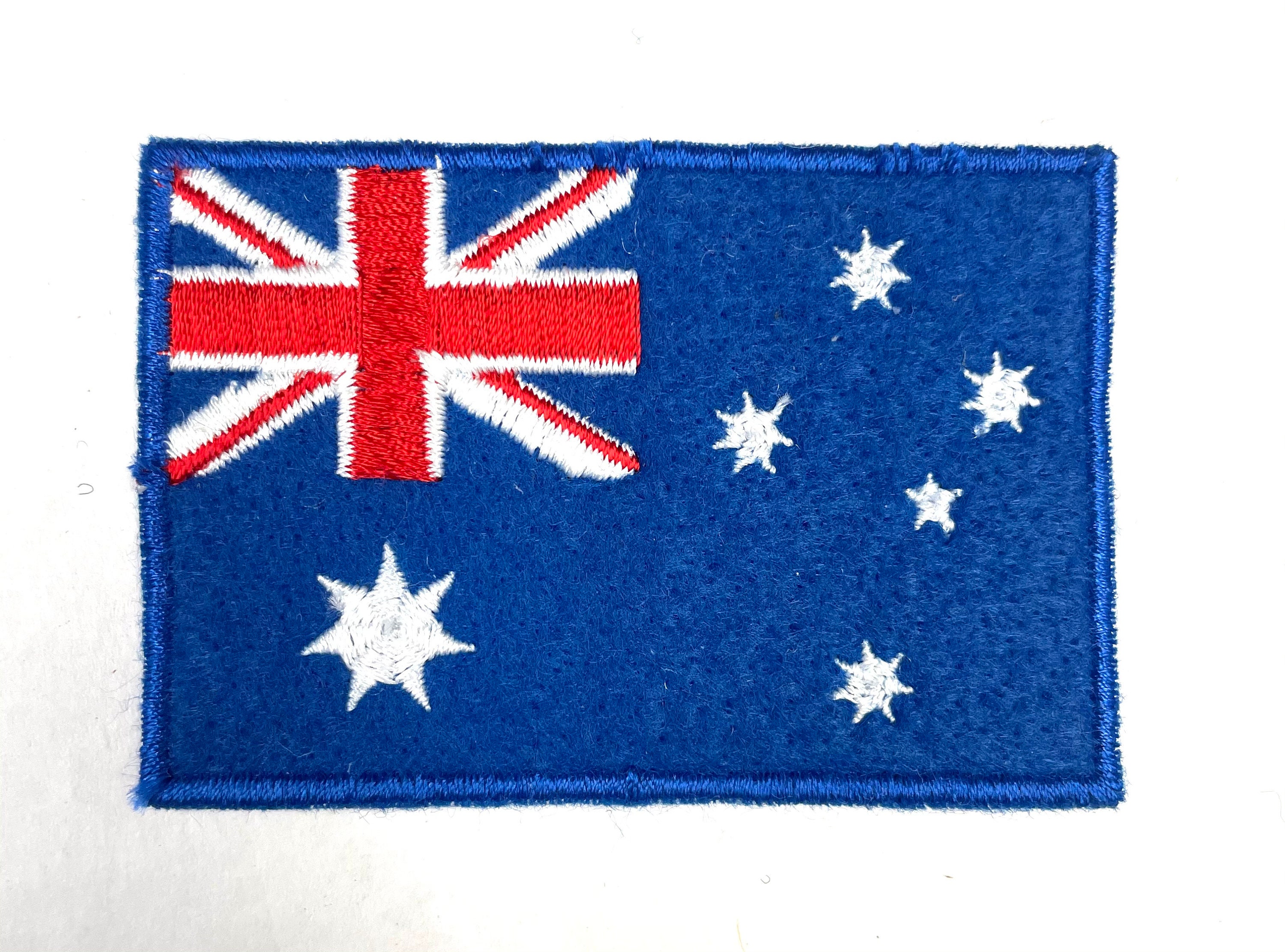 Australia Flag Patch Embroidered Badge Sew on Emblem - Etsy