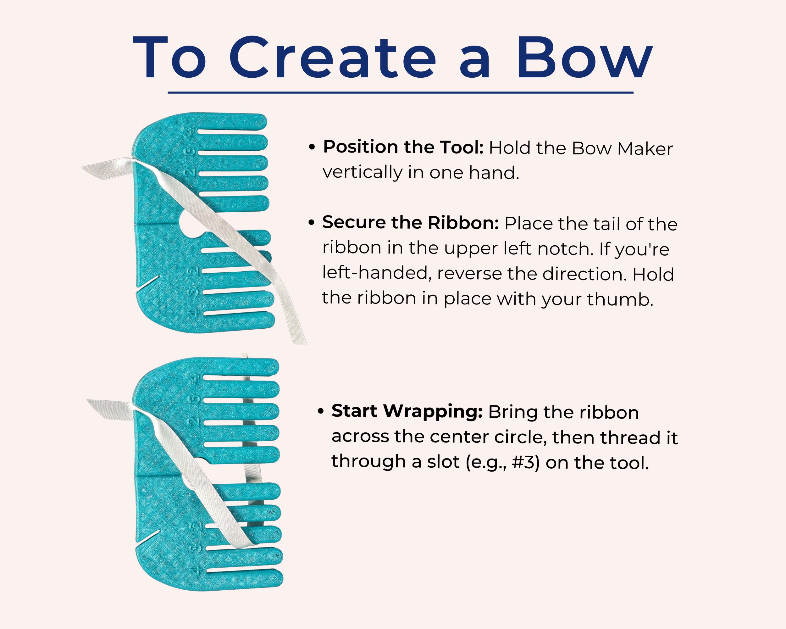 Ribbon Bow Making Tool Card Making Bow Maker Scrapbooking Tool Bow ...
