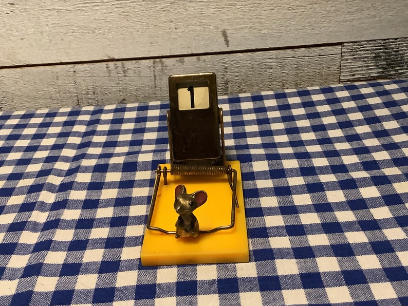 Mouse Trap Perpetual Flip Calendar 1950s - Etsy