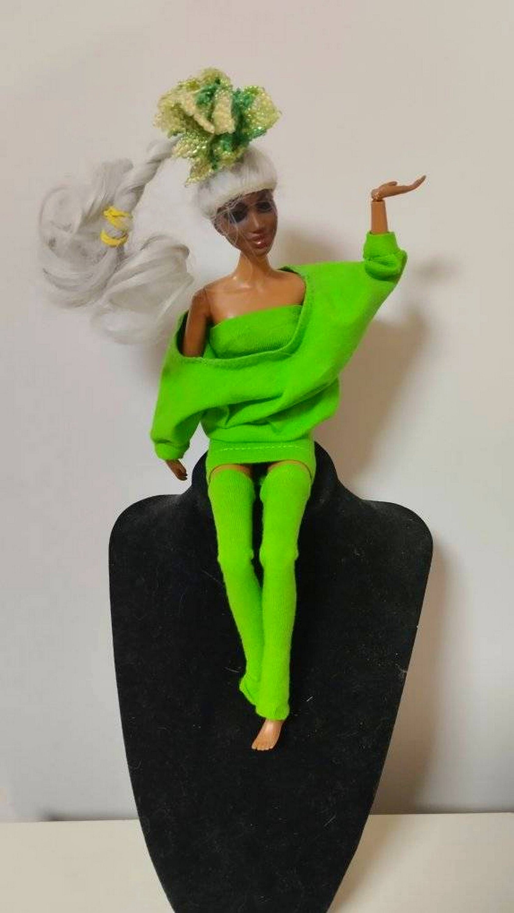 Lilly Set Dress In Miniskirt Jacket Long Stockings For 1 6 Scale Dolls Etsy