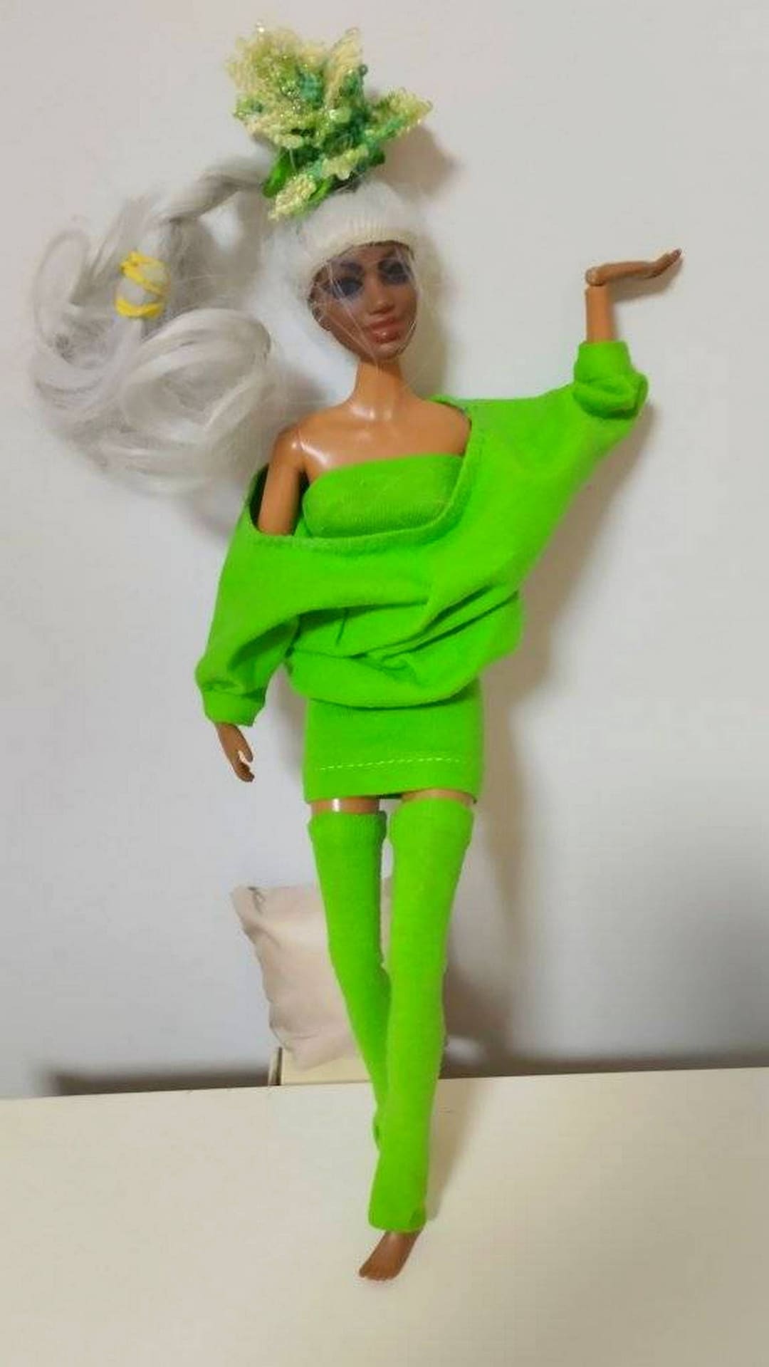 Lilly Set Dress in Miniskirt , Jacket , Long Stockings for 1/6 Scale ...