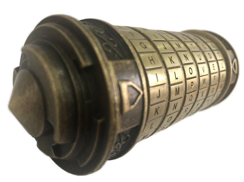 Da Vinci Code Metal Cryptex Lock Letter Password Wedding | Etsy
