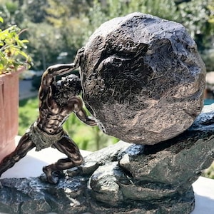 Bronze Sisyphus, Sisyphus Statue, Sisyphus Figurine, Sisyphus Sculpture ...