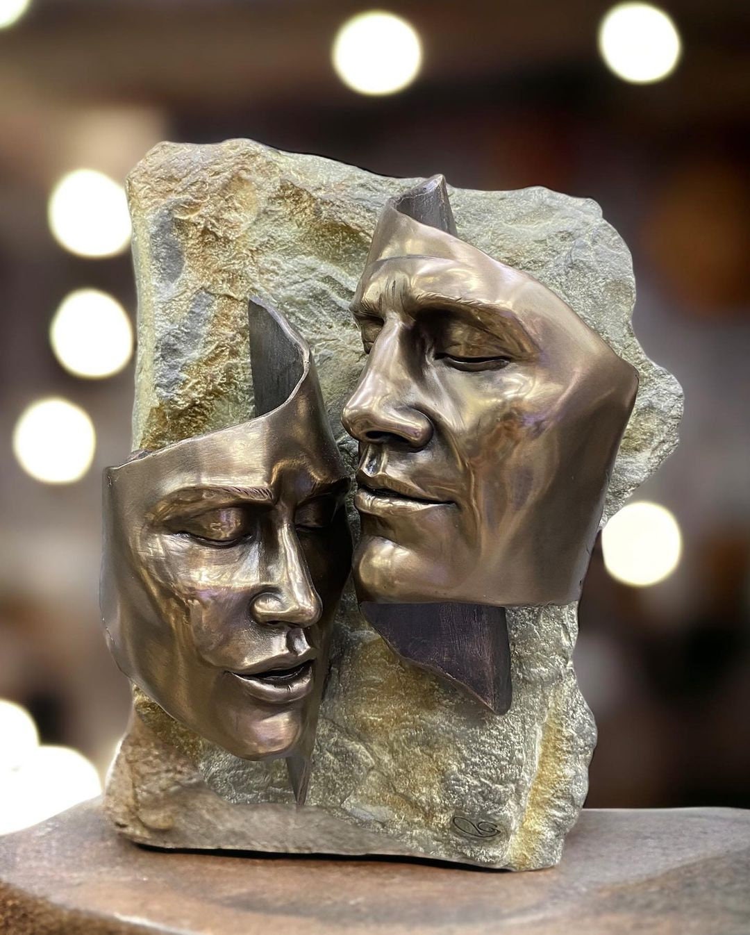 Female and Male Face Veronese Design Lovers Figurine Wall - Etsy