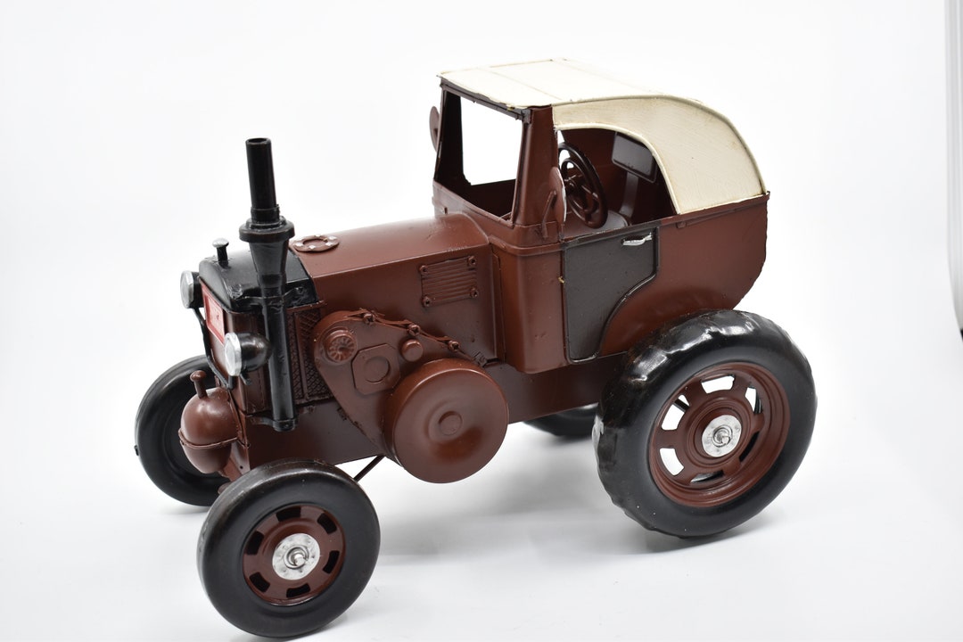 Vintage Diecast Metal Model Tractor - Etsy