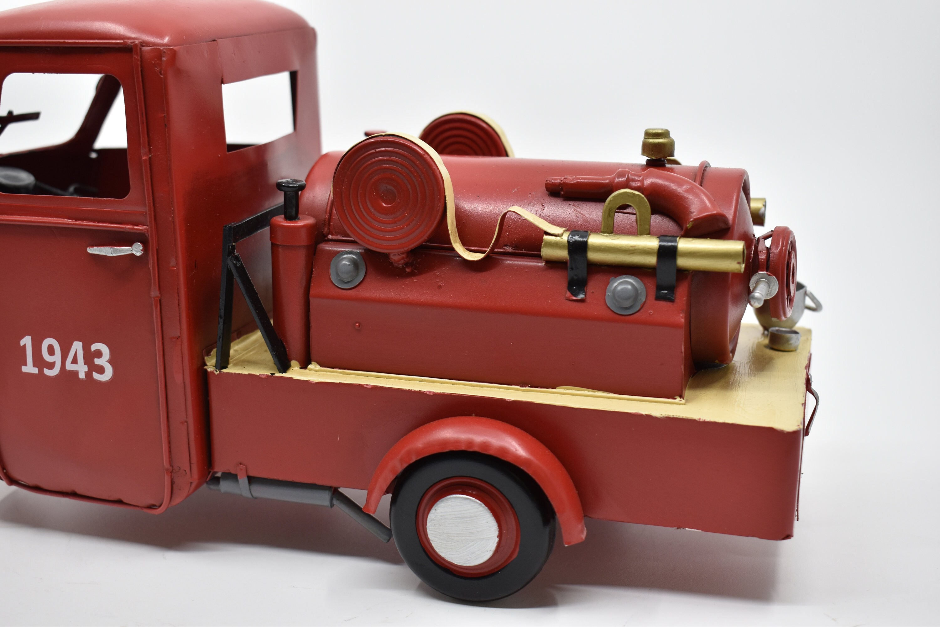 Vintage 1943 Fire Engine Metal Model Industrial Home - Etsy