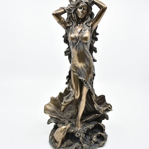 Aphrodite Greek Goddess of Love Statue, Aphrodite Bronzed Figurine ...