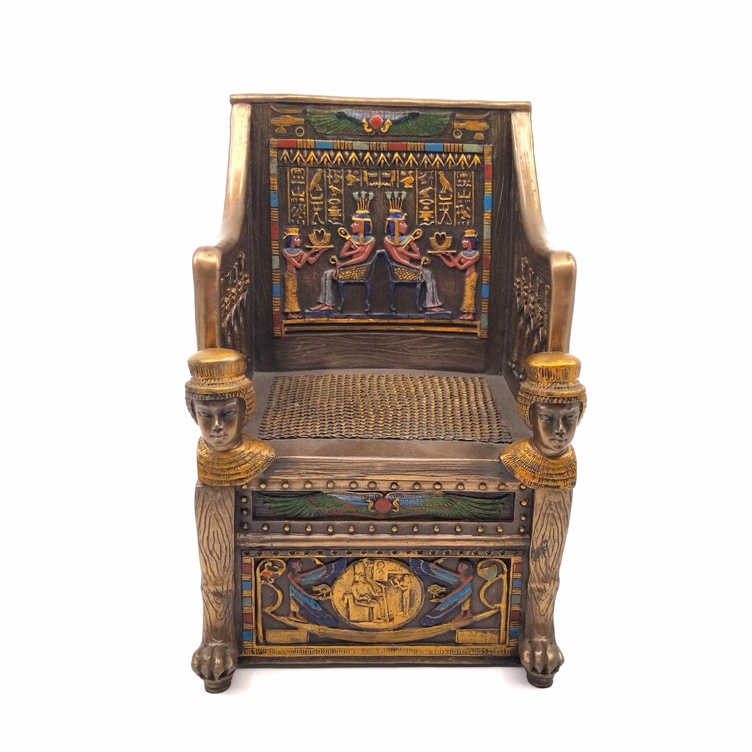 The Chair of Sitamun Statue Bronze Princess Sitamun Throne - Etsy