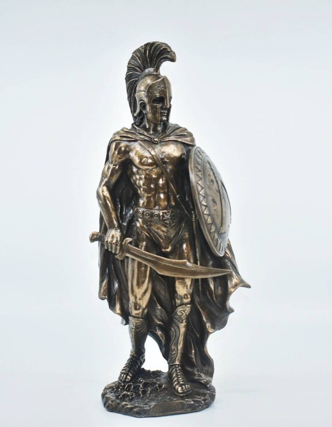 Spartan King Leonidas Cold Cast Bronze & Resin Figurine Sculpture 16.14 ...