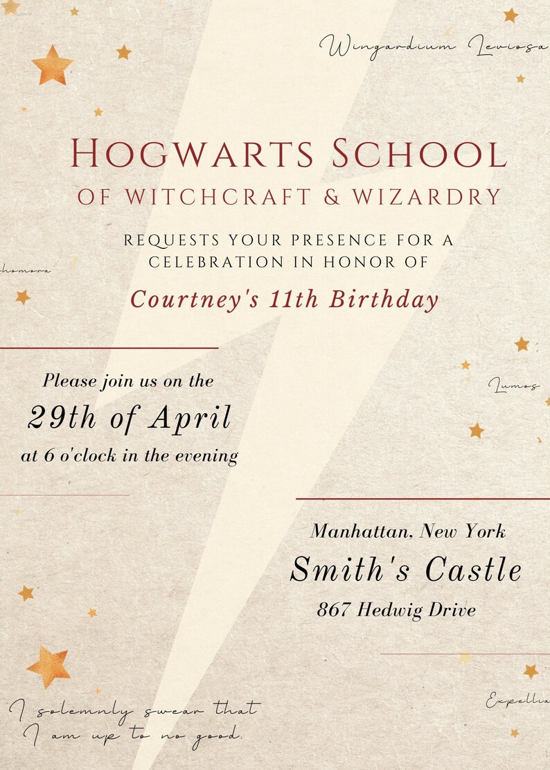 Wizard Invitation Witches Invitation Magical Birthday - Etsy