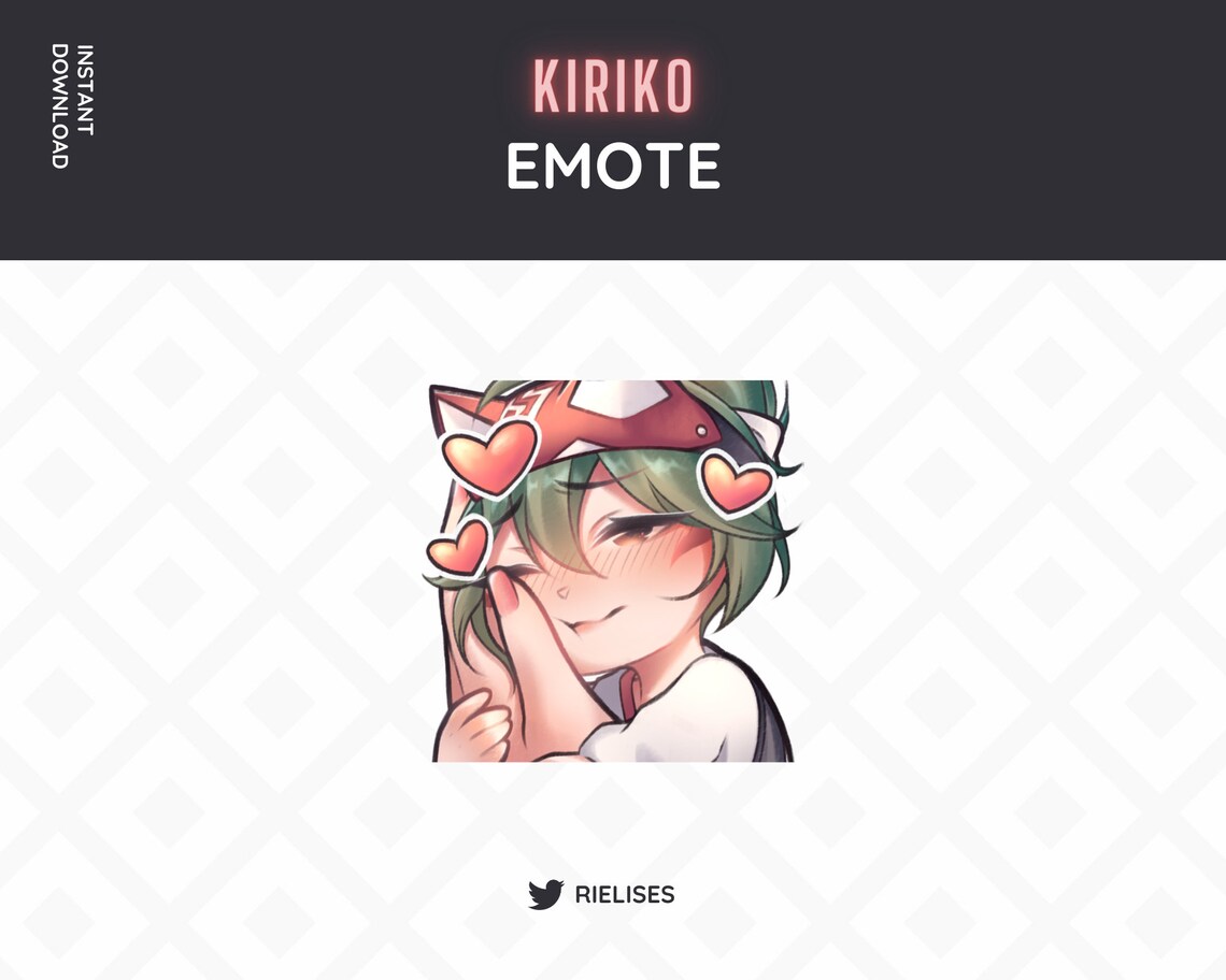 Kiriko Cuddle Emote | 1 Emote for Twitch, Discord, Youtube, Etc ...