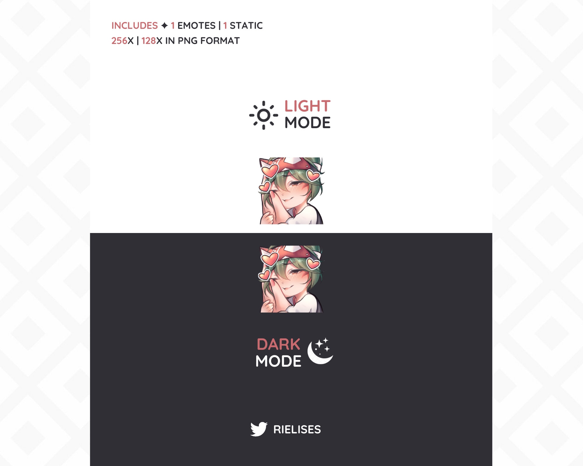 Kiriko Cuddle Emote 1 Emote for Twitch, Discord, Youtube, Etc Gaming ...