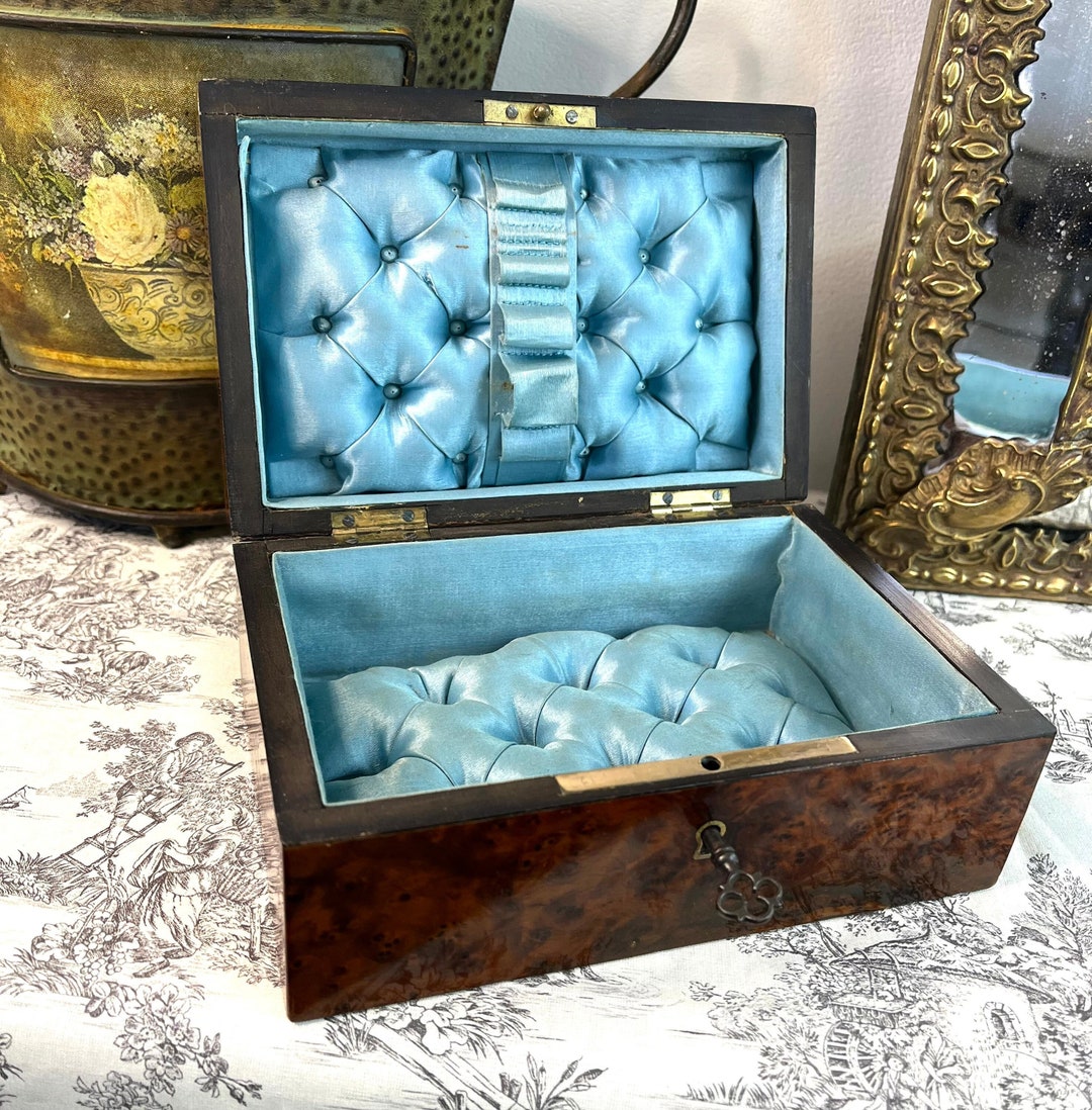 Antique French Jewelry Sewing Box Victorian Period - Etsy