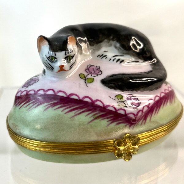Limoges Cat - Etsy