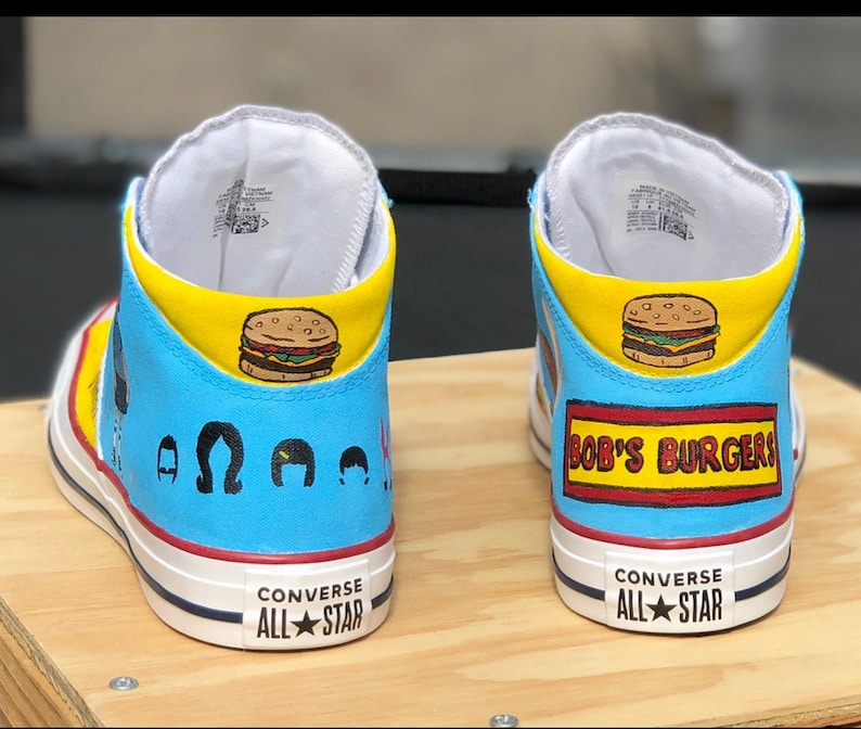 Custom Painted Bobs Burgers Shoes - Etsy