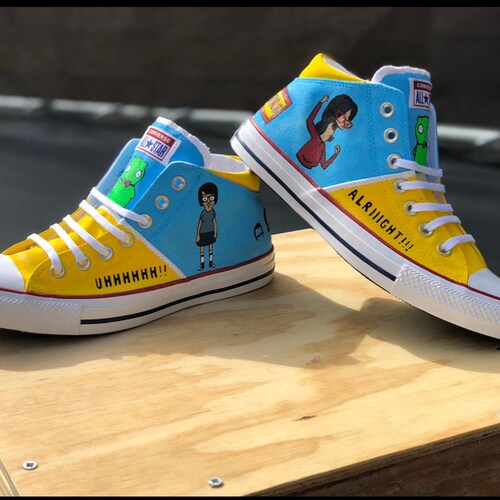 Custom Painted Bobs Burgers Shoes - Etsy