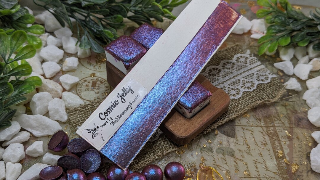 Cosmic Jelly } Red / Blue / Purple Colorshift // Metallic - Calligraphy ...