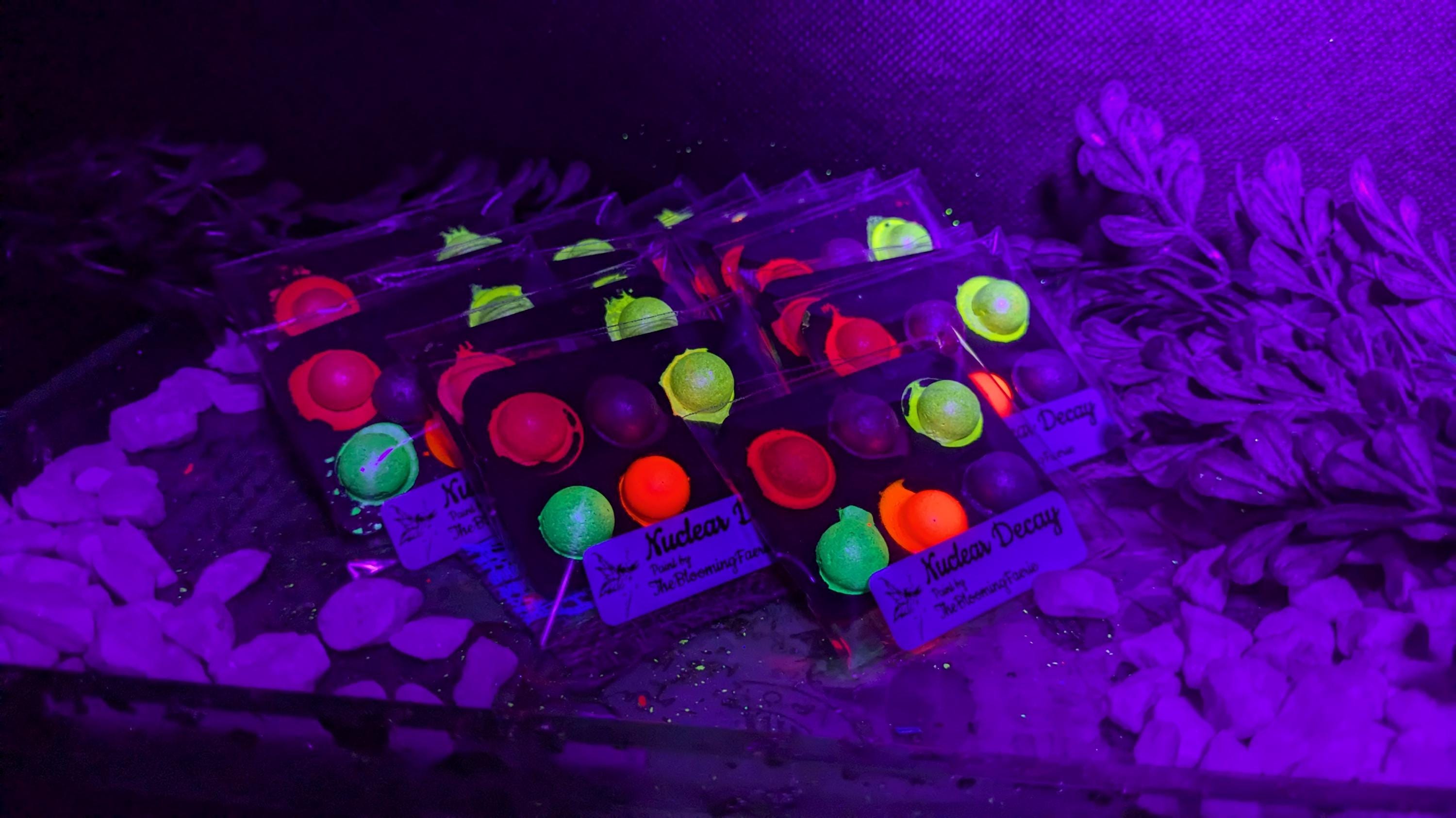 Nuclear Decay DOT Palette - Neon Polarizing Shimmer Set - Handmade ...