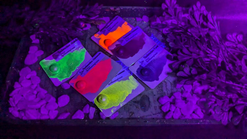 Nuclear Decay DOT Palette - Neon Polarizing Shimmer Set - Handmade ...