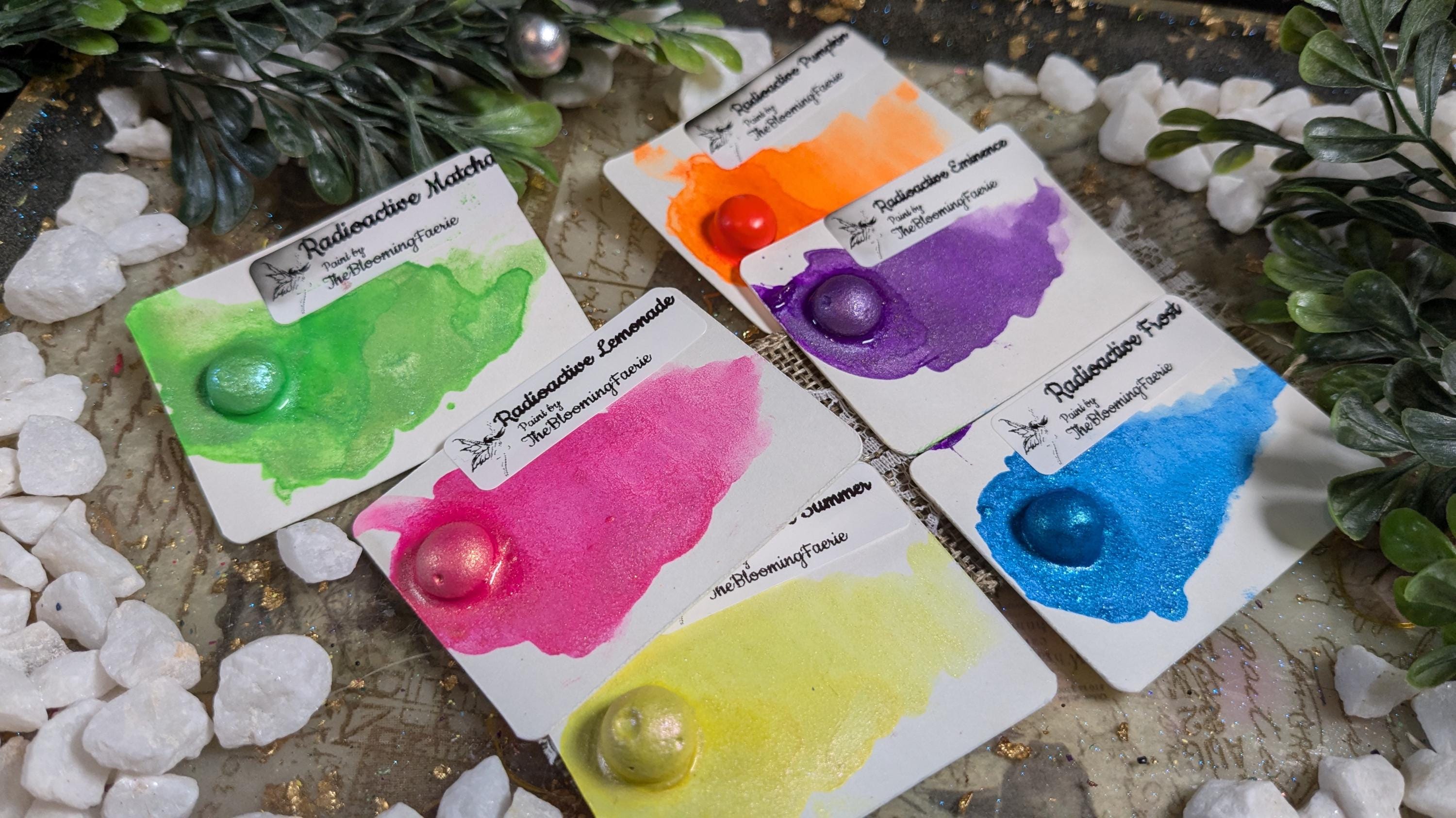 Nuclear Decay DOT Palette - Neon Polarizing Shimmer Set - Handmade ...