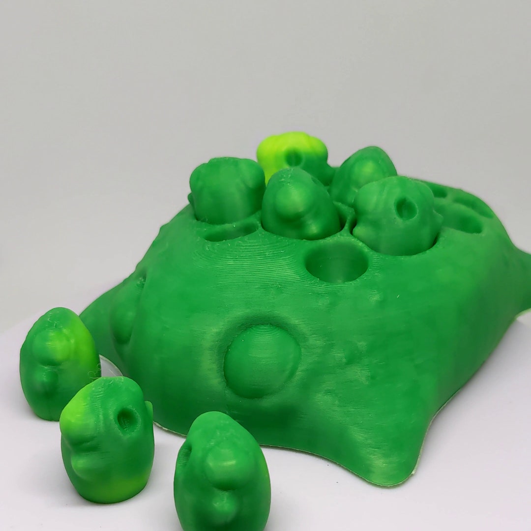 Frog Palette - Paint Holder - W/ Baby Tad Poles! Created by ...