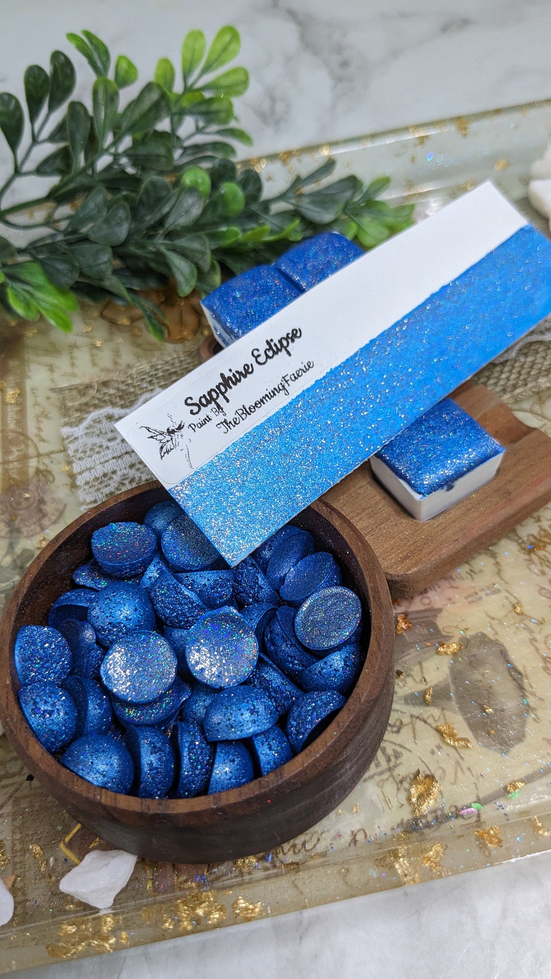 Sapphire Eclipse } Blue //holographic Glitter // Colorshift- Handmade ...