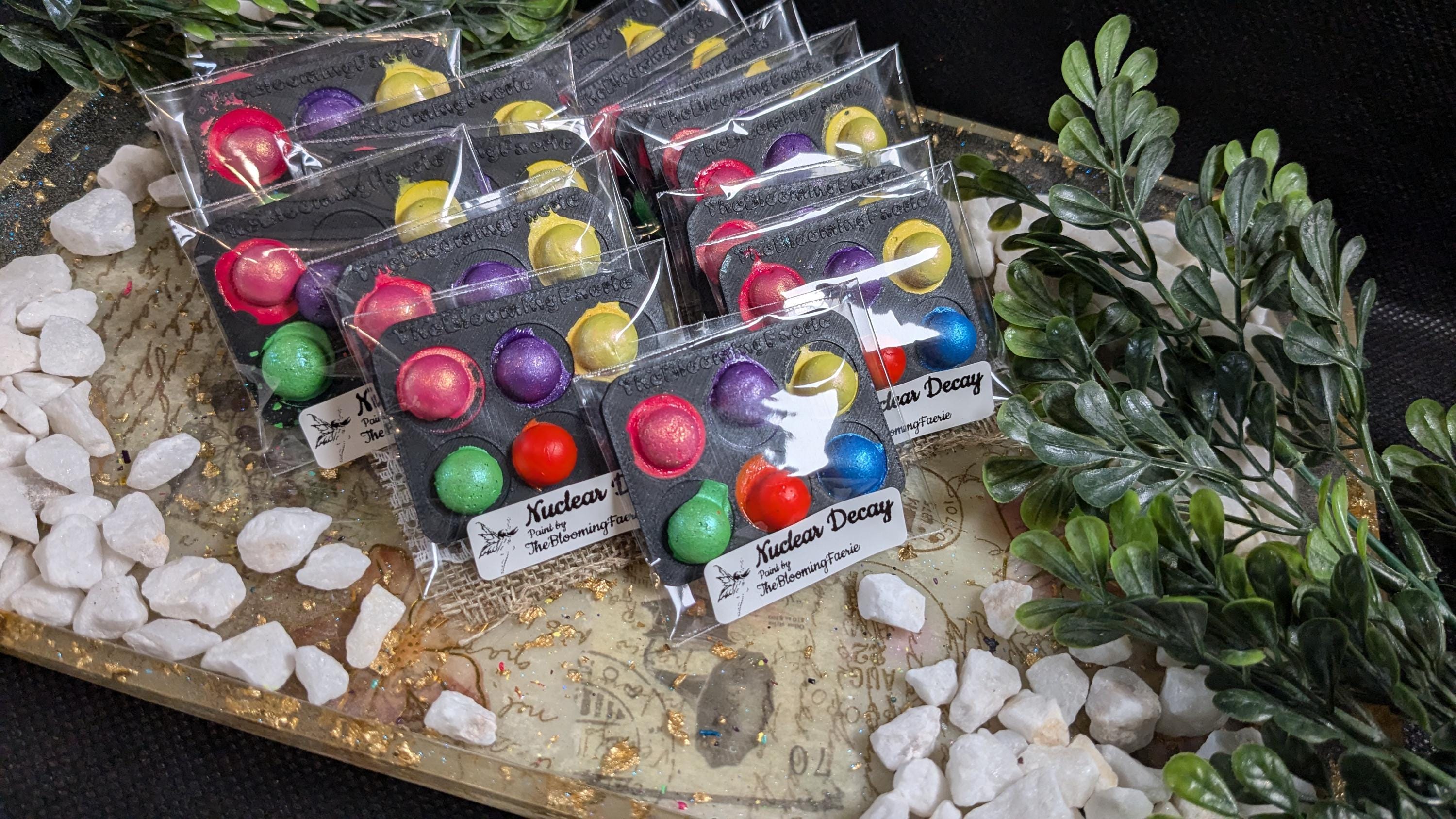 Nuclear Decay DOT Palette - Neon Polarizing Shimmer Set - Handmade ...