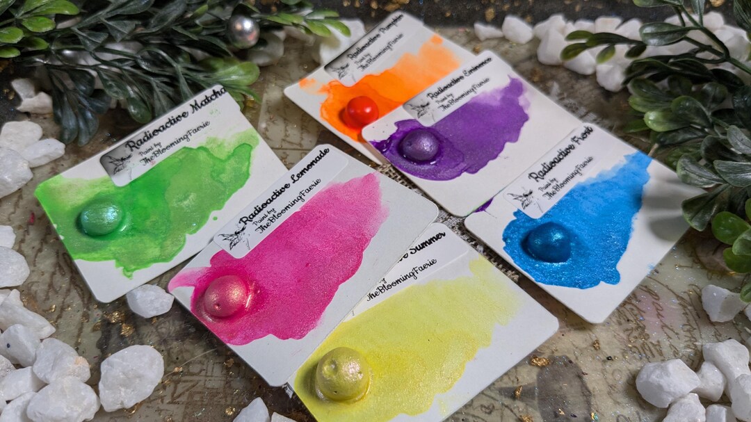 Nuclear Decay DOT Palette - Neon Polarizing Shimmer Set - Handmade ...