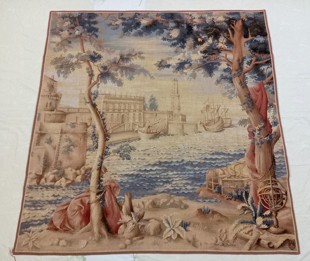 4"10 X 5 Ft. Wall Tapestry Swan in the Lake Medium With Border Wall Art ...