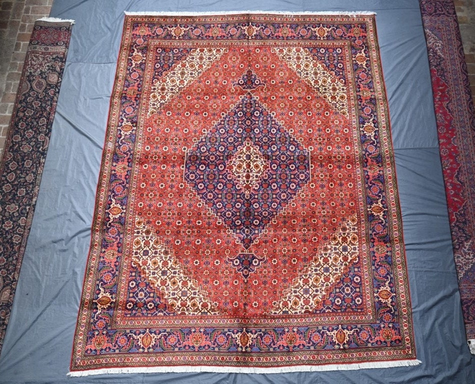 96 X 127 Ft. Beautiful Fine Antique Tabreez Caucasion Rug Authentic ...