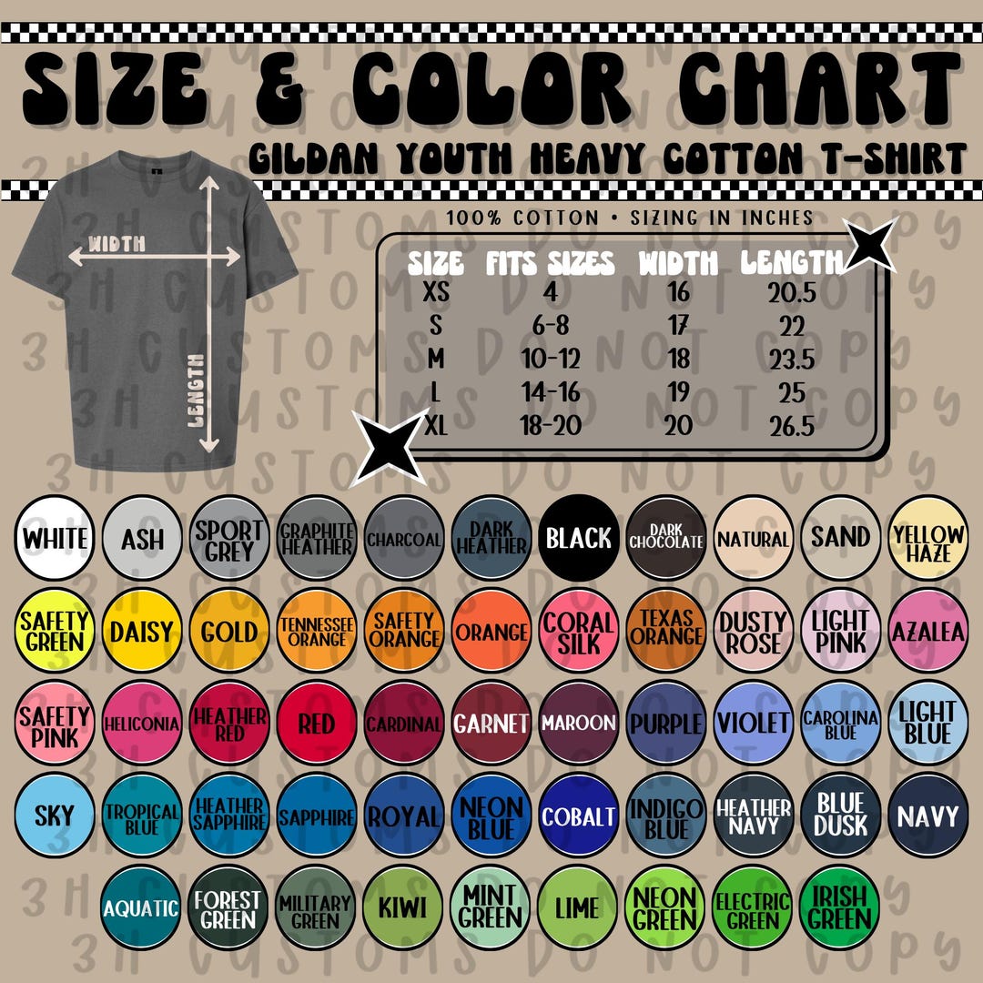 Gildan 5000B Youth Heavy Cotton T-shirt G500B Tan Natural Brown ...