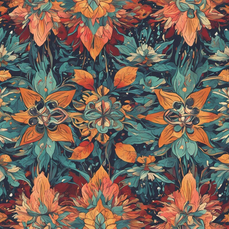 Boho Color Pattern - Etsy