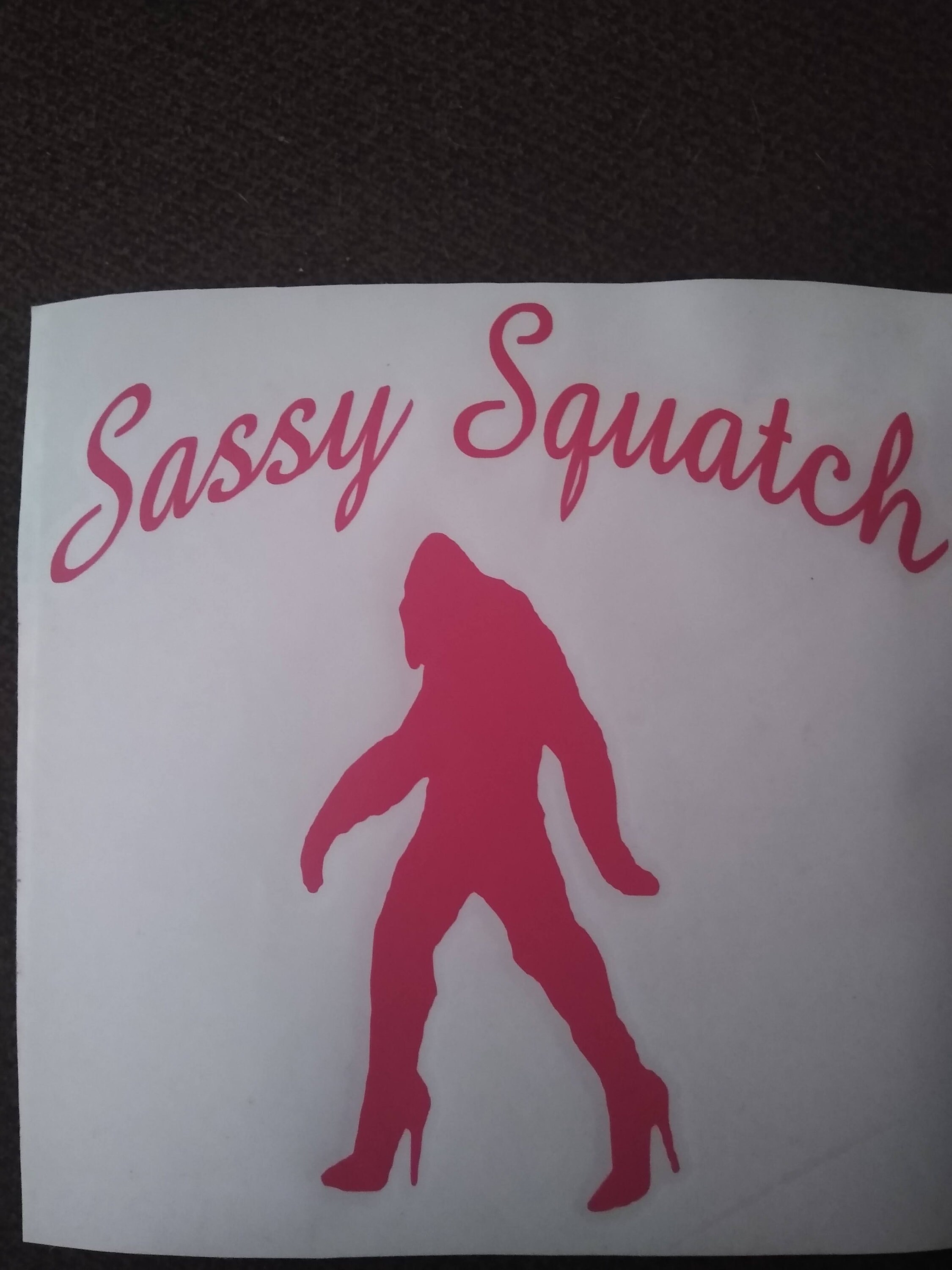 Sassy Sasquatch Vinyl Decal - Etsy