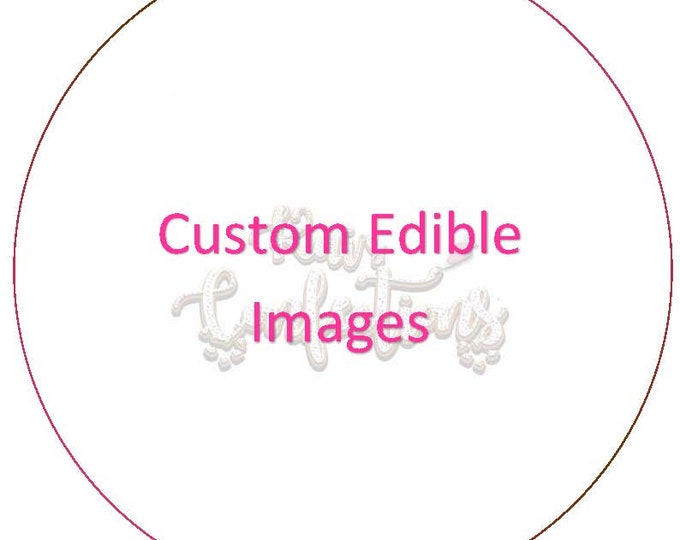 Custom Edible Sugar Sheets/icing Sheets (pre Cut) Cake, Cookies ...