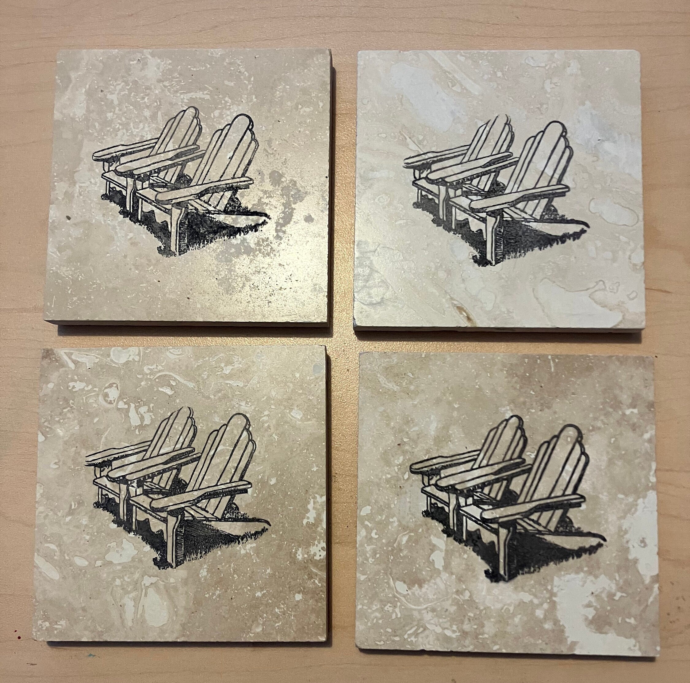 Adirondack Chair Coasters - Etsy