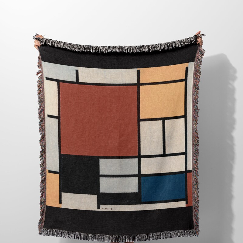 Geometric Blanket - Etsy