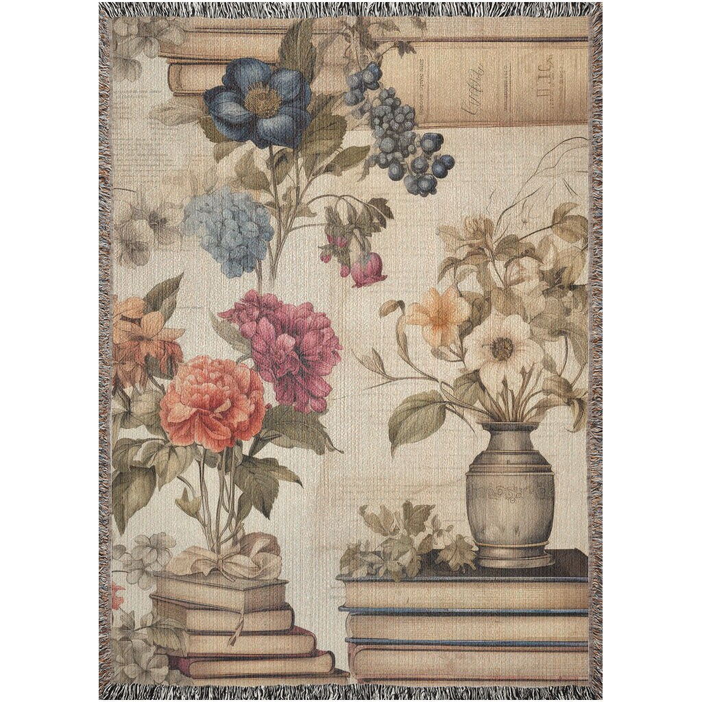 Book Woven Blanket Book Themed Reading Throw Blanket for Couch, Book ...