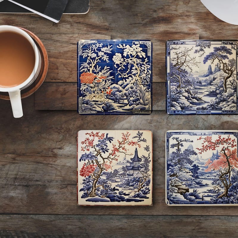 Japanese Coasters - Etsy
