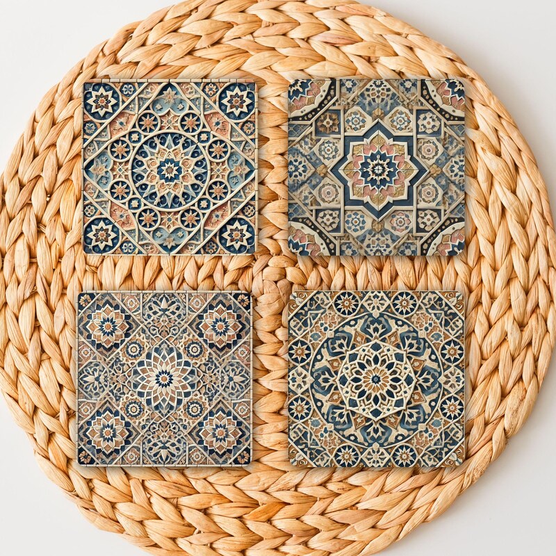 Moroccan Coasters - Etsy