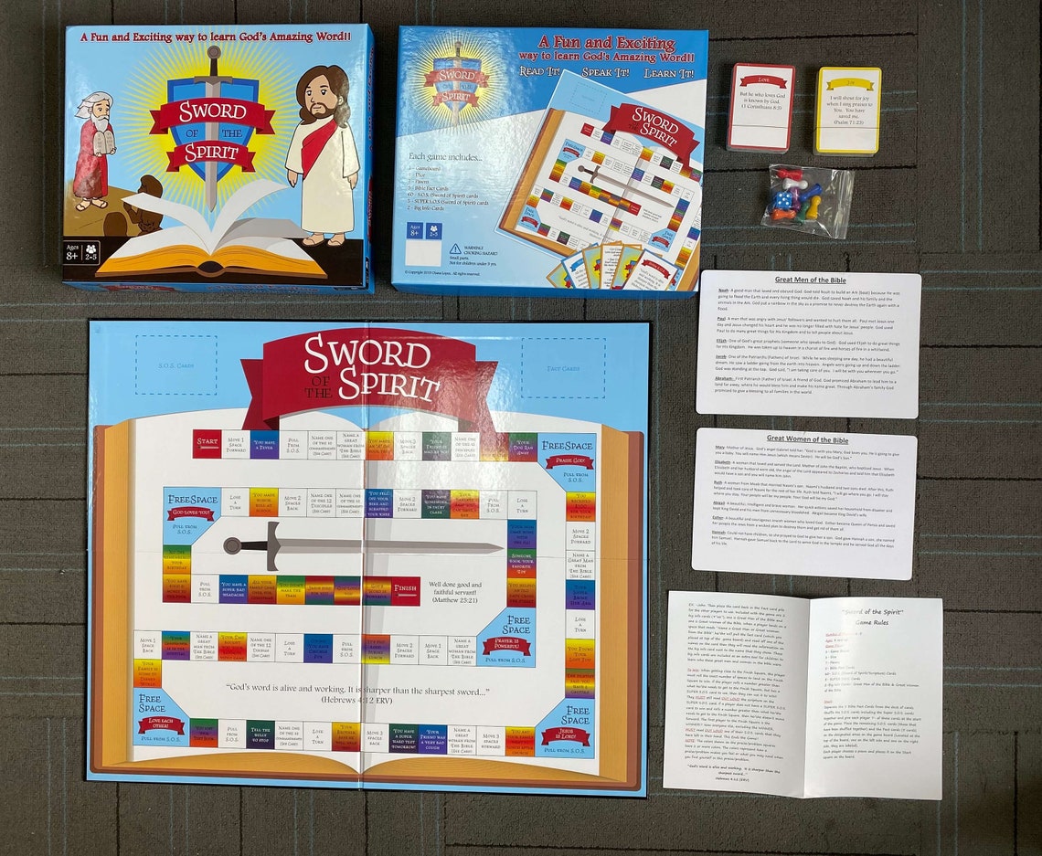 Sword of the Spirit Fun Christian Board Game for Children/adults/family ...