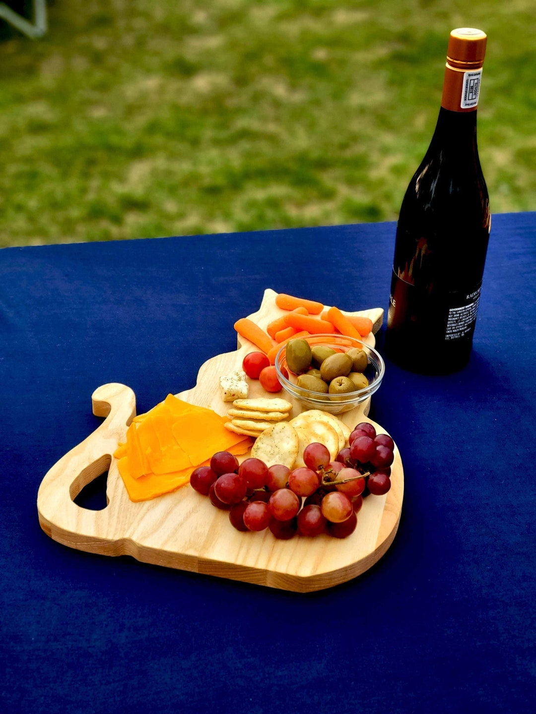 Cat Charcuterie Board Cat Shaped Cheese Board Animal Cutting - Etsy Canada