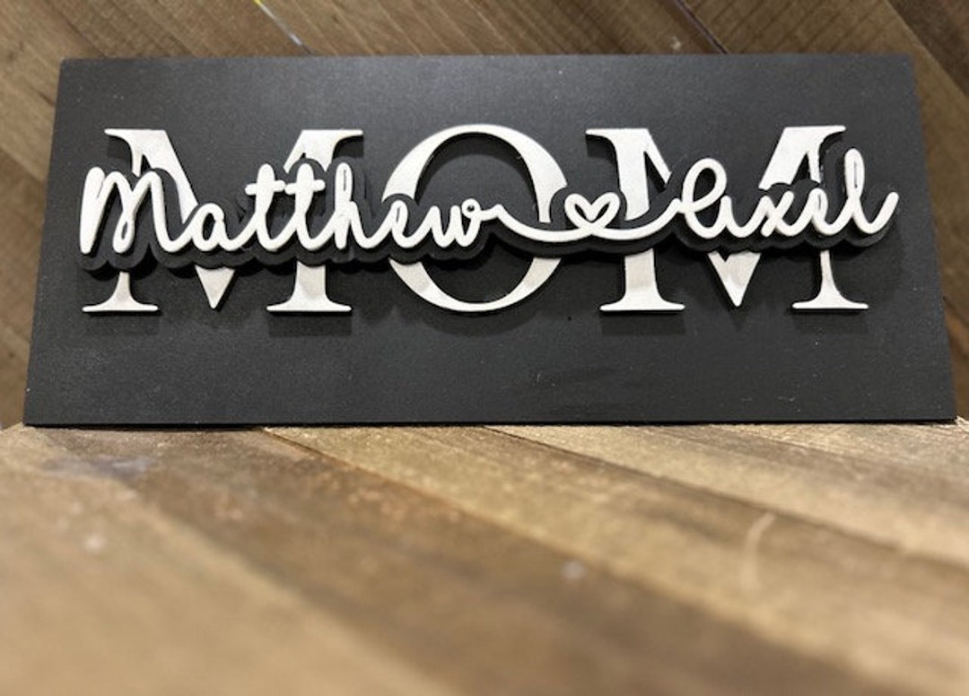 Mother's Day Sign, Mother's Day Personalized Sign, Mom Day Sign - Etsy